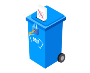 240L Security Bins | 100% Confidential Disposal, safely secure.