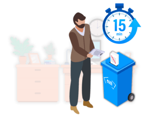 Secure Document Shredding Service: Just $135 per 240L bin